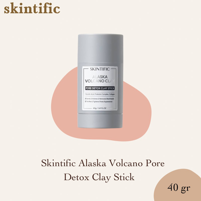 Jual Skintific Alaska Volcano Pore Detox Clay Stick | Shopee Indonesia