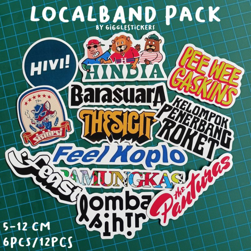 Jual Sticker Pack Band Lokal Indie Punk | Shopee Indonesia