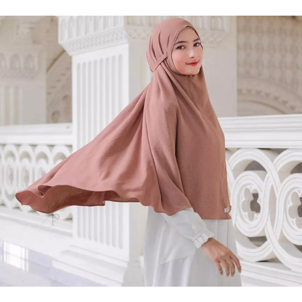 Jual Jilbab Instan Bergo Maryam Crinkle Airflow Premium | Hijab Crinkle | Hijab | Shopee Indonesia