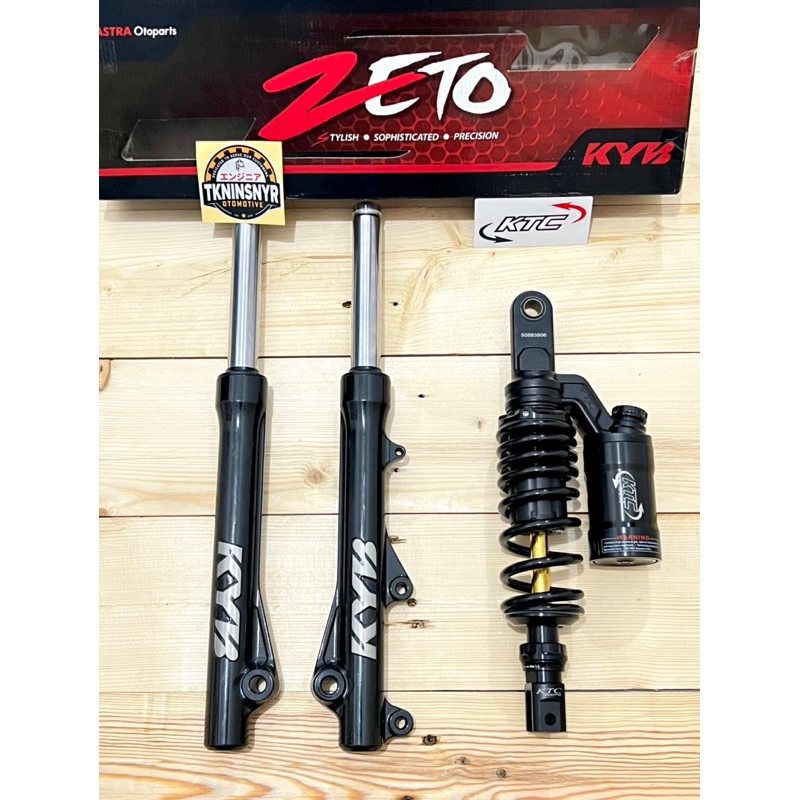 Jual Shock Breaker Depan Kayaba KYB + Belakang KTC Racing Vario 125/150/160 Cbs BeAT Scoopy ...