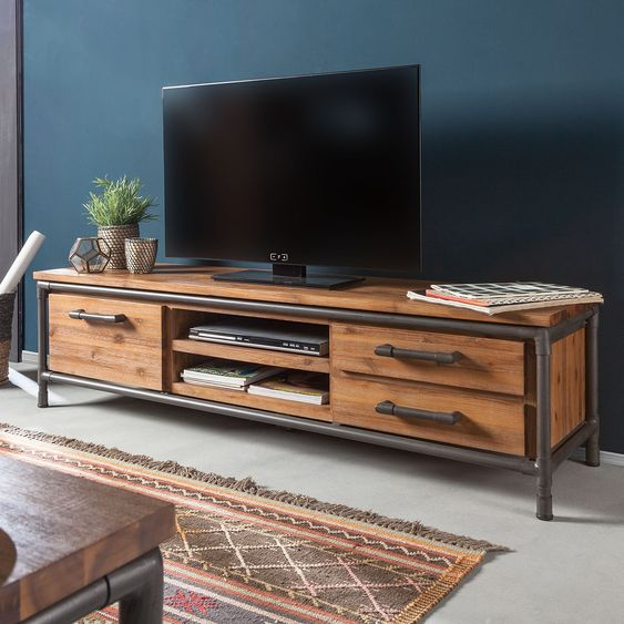 Jual Meja Tv Besi Kayu Jati Minimalis: Keindahan Alam dalam Desain ...
