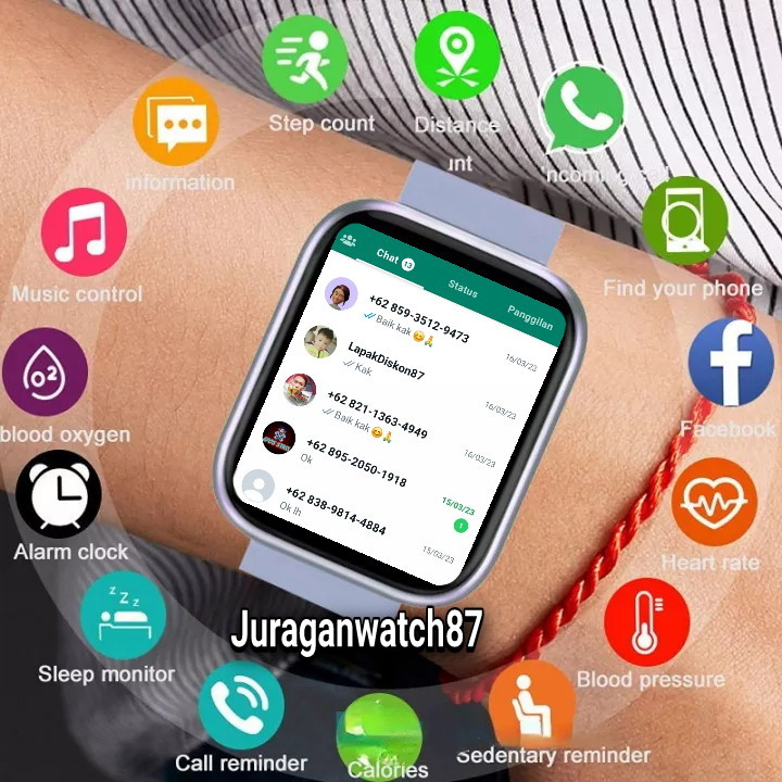 Jual Jam Tangan Hp Pintar SmartWatch Sport Y68 Androinitor Kesehatan ...