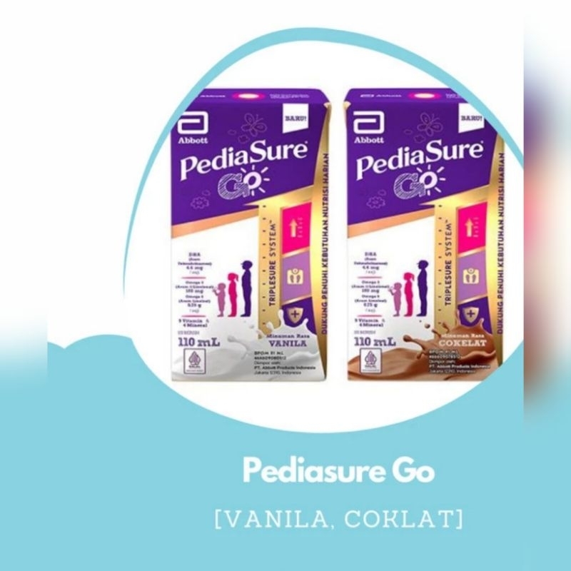 Jual Pediasure GO Vanilla dan Coklat susu UHT 110 ml | Shopee Indonesia