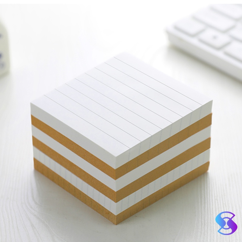 Jual Memopad Memo Brown White Basic Vintage Simple Murah Kertas Catatan ...