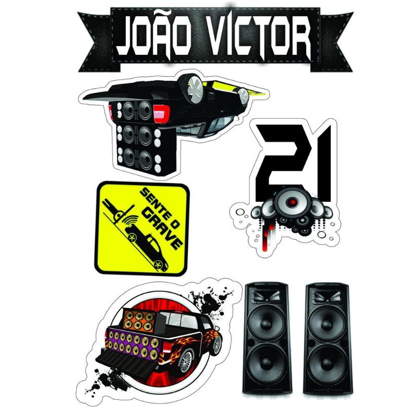 Jual Topper Cake FREE NAMA tema Sound system | Shopee Indonesia