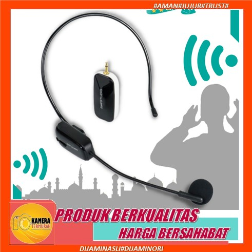 Jual Mikrofon Mic Bando Wireless 2.4GHz Presentasi Tour Guide Imam ...