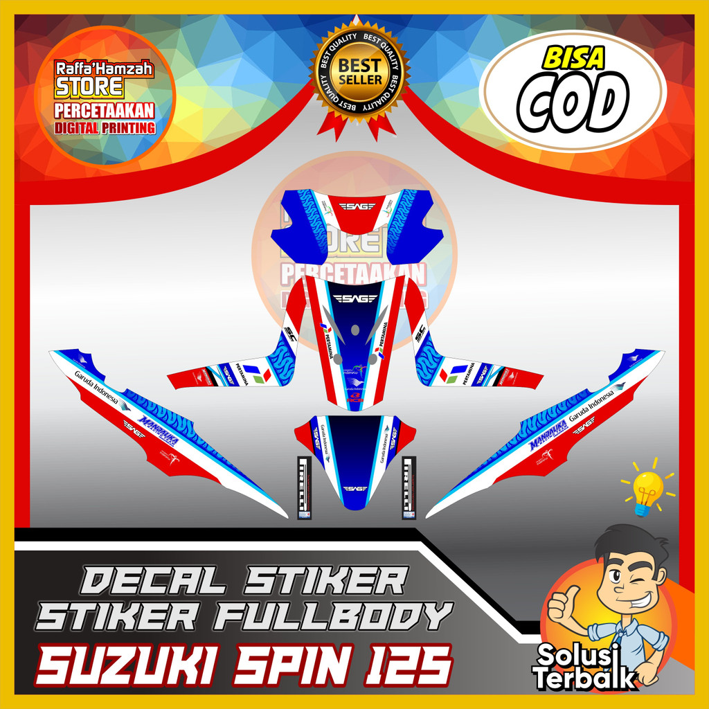 Jual Sticker Striping Decal Full Body Suzuki Spin 125 R- Sticker ...