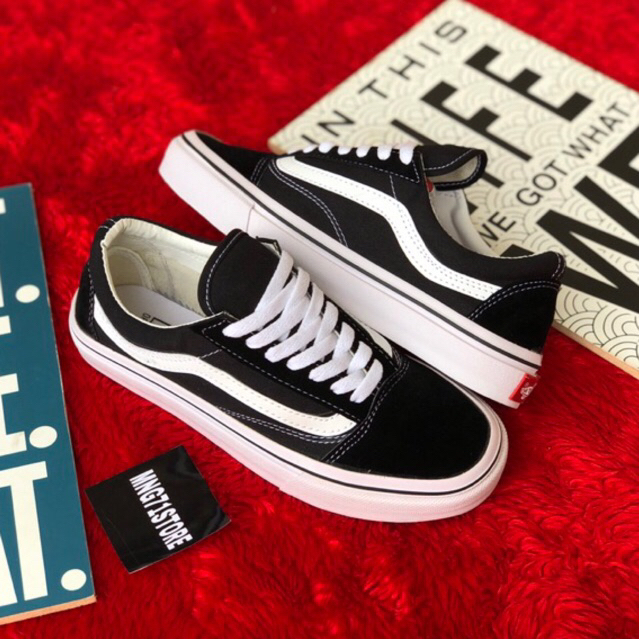 Jual sepatu oldskool klasik hitam putih sepatu sneakers sepatu pria ...