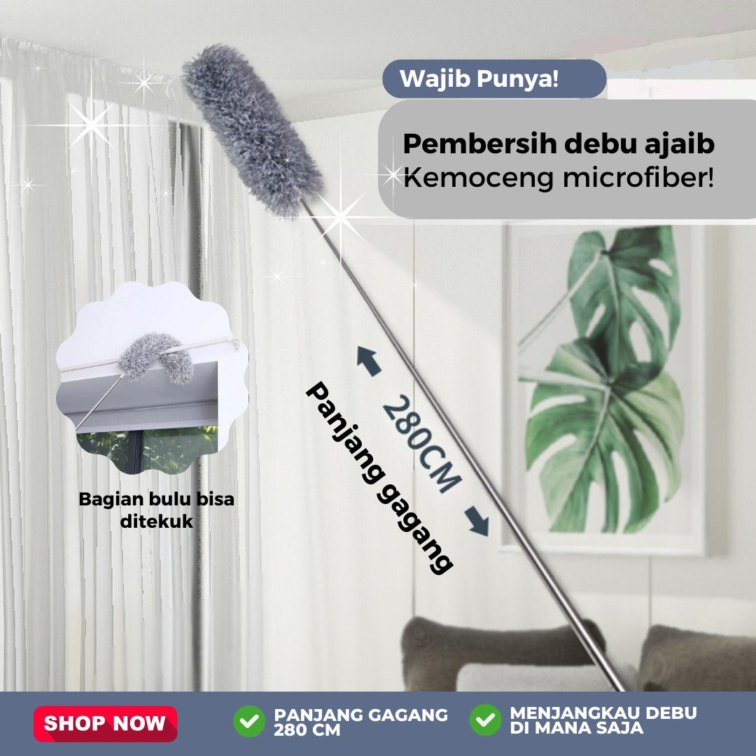 Jual Sapu Sawang Plafon Panjang/Kemoceng Panjang Pembersih Langit Rumah ...