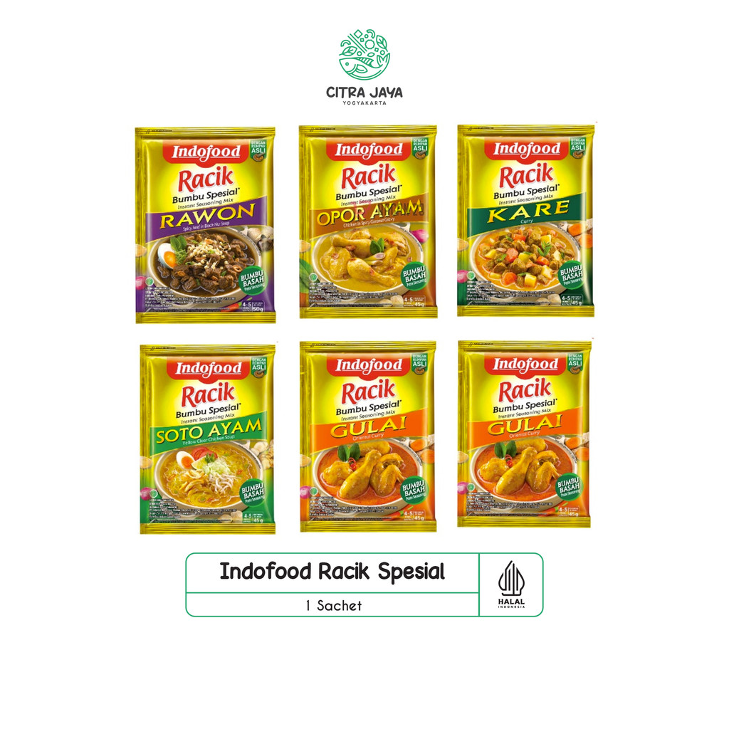 Jual Bumbu Racik Indofood Spesial All Varian - Citra Jaya Yogyakarta ...