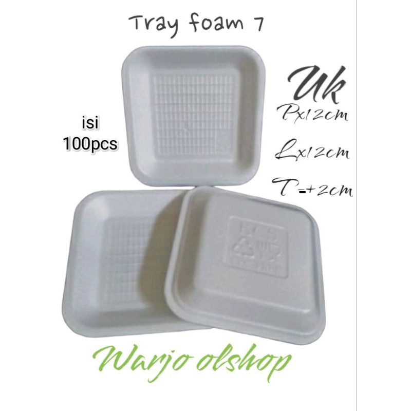 Jual styrofoam, foam tray uk 07 1bal isi 100pcs , cocok untuk semua ...