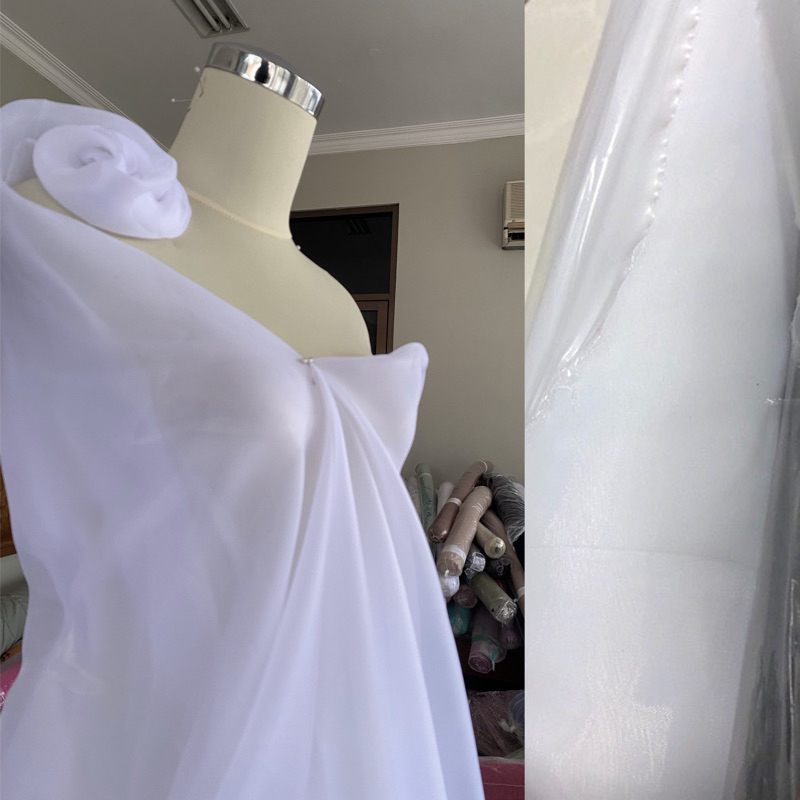 Jual ORGANZA SILK KAIN KACA PREMIUM / GLOWING SILKY GRADE A | Shopee ...