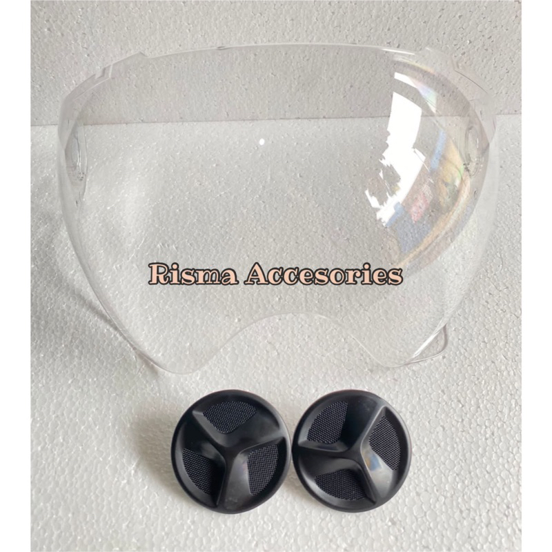 Jual Paket Kaca Visor dan Side Lock Helm Yamaha Fazzio Original ...