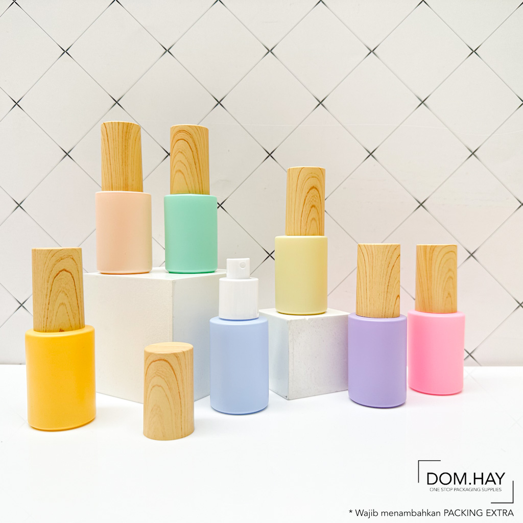 Jual 30ml Botol Spray Wood Kaca Pastel 7UK Face Mist Hair Spray Perfume ...