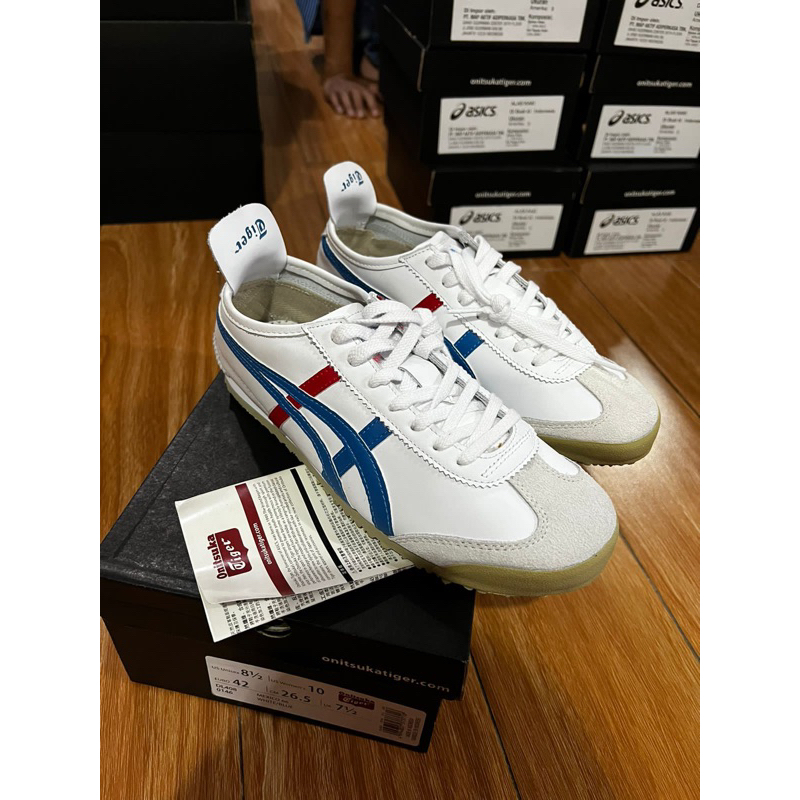 Jual Sepatu onitsuka tiger mexico 66 white blue original | Shopee Indonesia