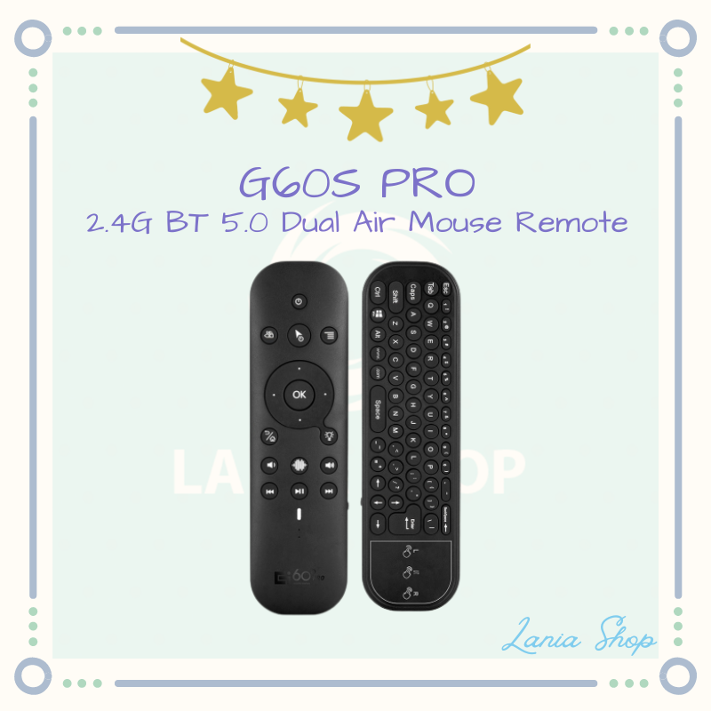 Jual G60S PRO - 2.4G BT 5.0 Dual Design - Air Mouse Remote Voice ...