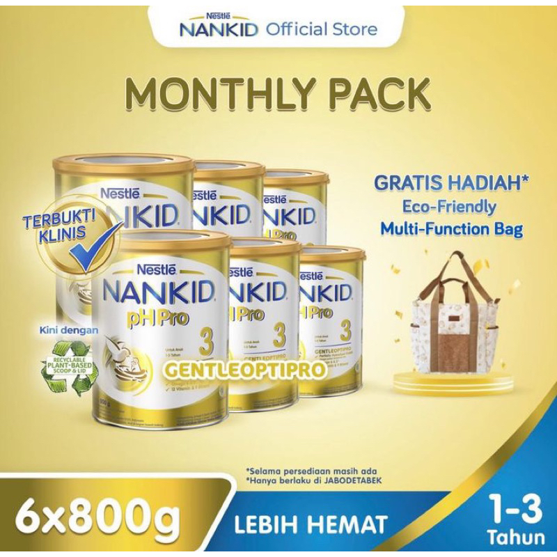 Jual NESTLE NAN pH Pro Optipro Susu pertumbuhan anak 1-3 tahun Free ...