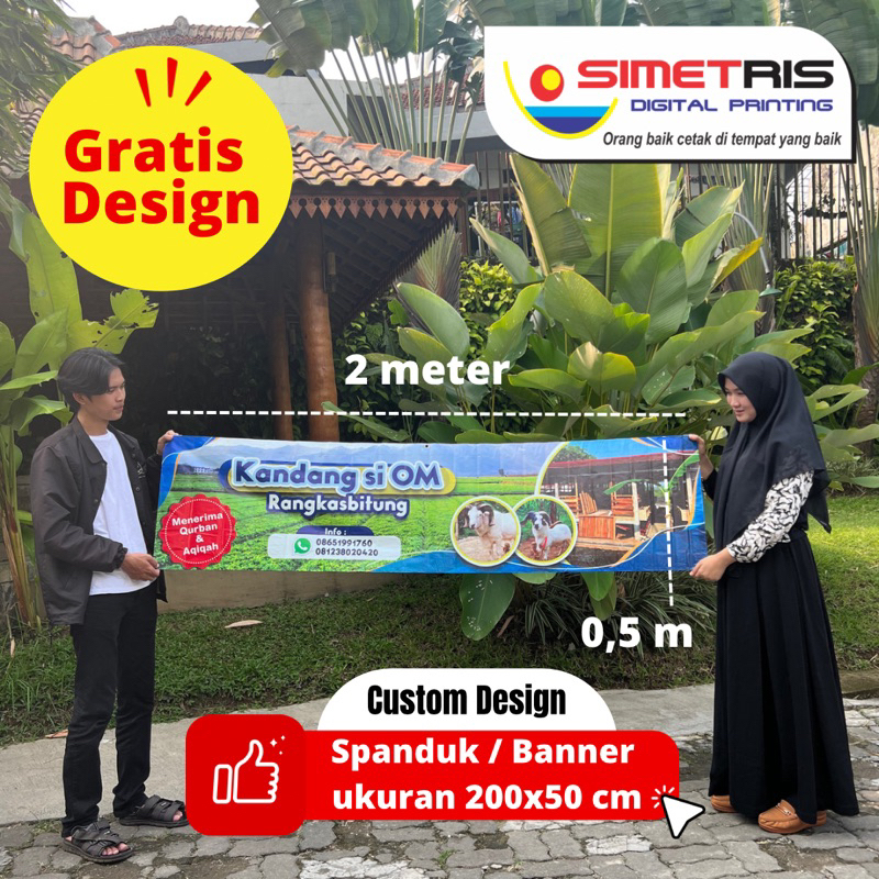 Jual Spanduk ukuran 200x50 cm | Shopee Indonesia