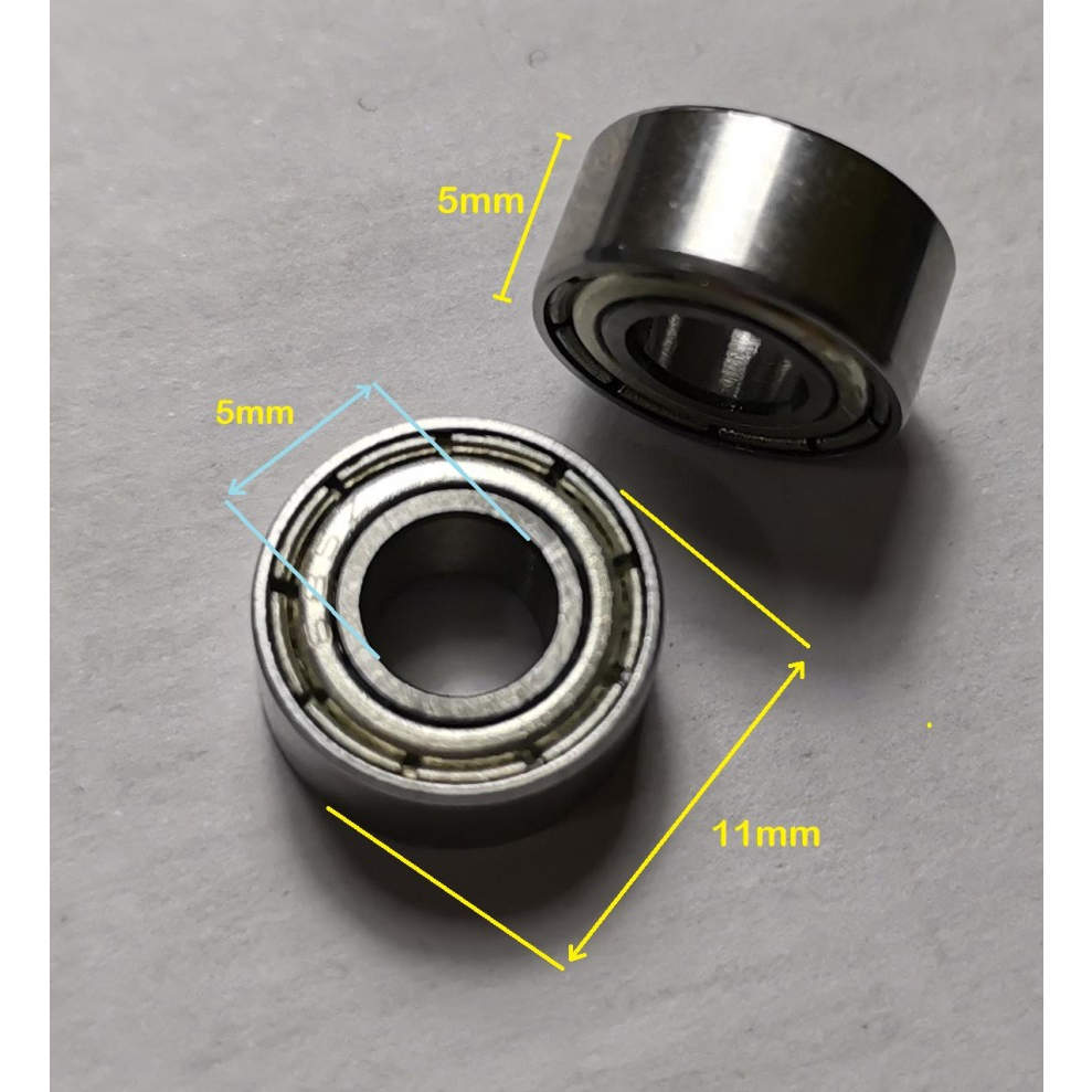 Jual Bearing Laher mini 685zz 5x11x5 Lubang 5mm tebal 5mm OD 11mm ...