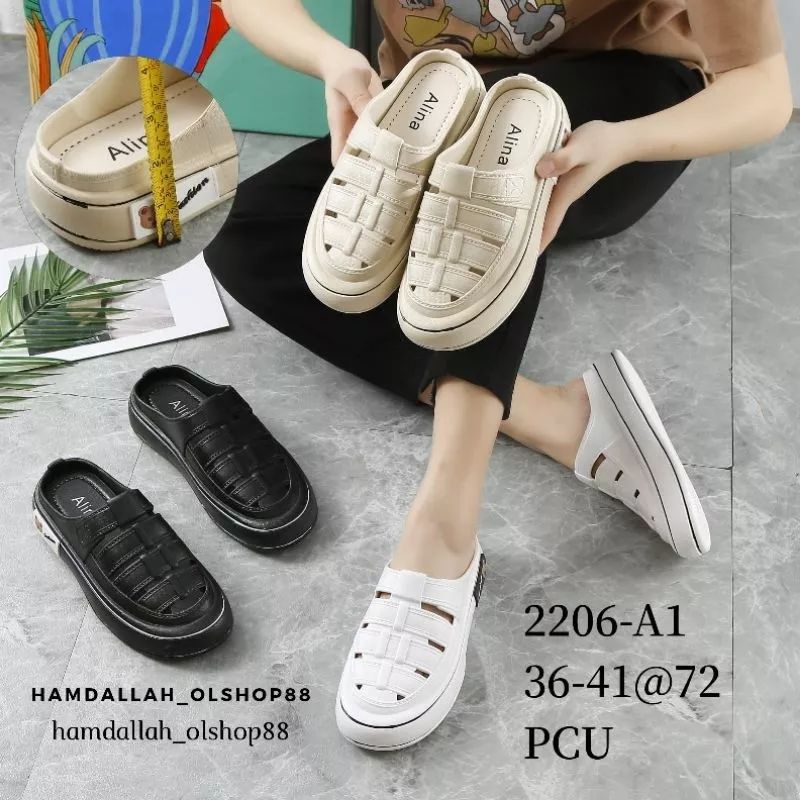 Jual sandal sepatu cewek model terbaru 2206-A1/sendal wanita terbaru ...