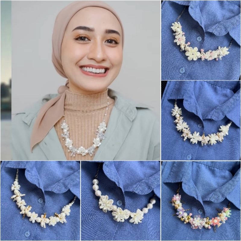 Jual KALUNG HIJAB MUTIARA PREMIUM VIRAL - PREMIUM CRISTAL NECKLACE ...
