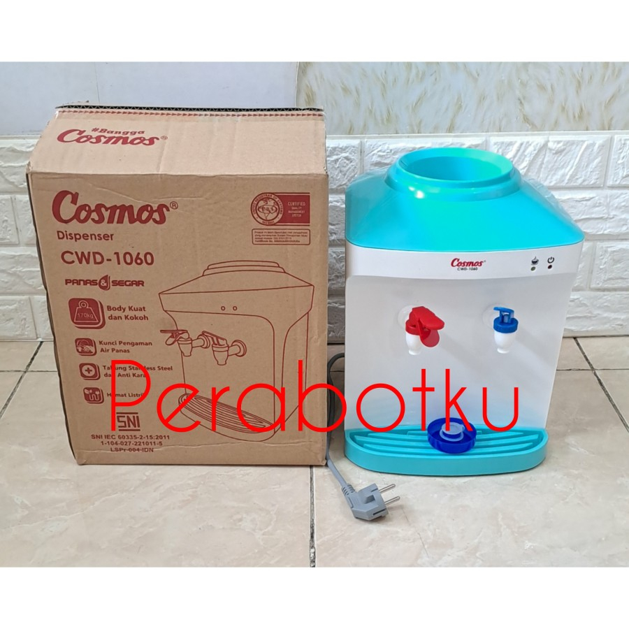 Jual Dispenser Air Galon Cosmos 2 Kran CWD-1060 / Dispenser Kecil ...