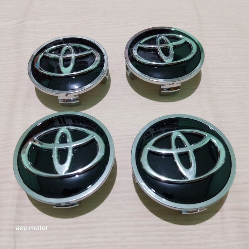 Jual Dop roda tutup velg crome toyota innova rush avanza diameter 6,2cm ...