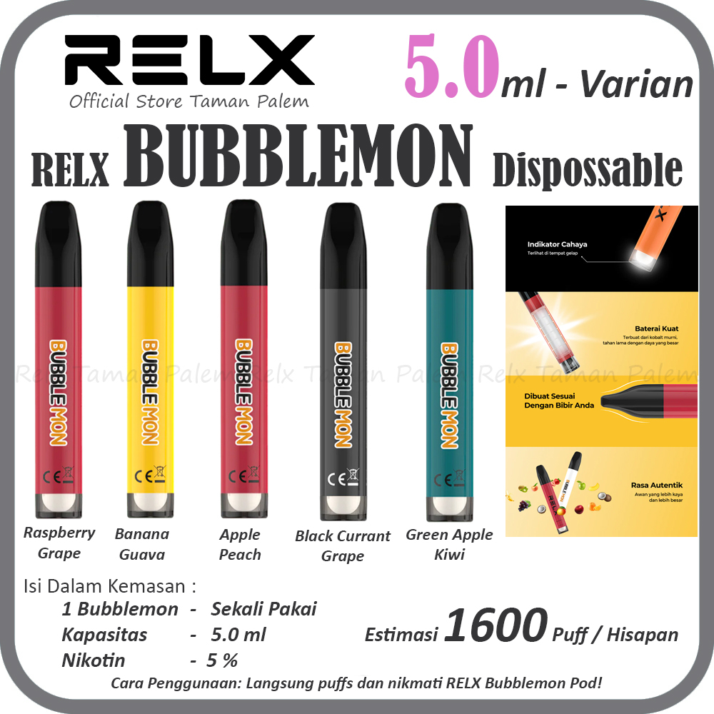 Jual Relx Bubblemon 5ml Disposable all Varian | Shopee Indonesia