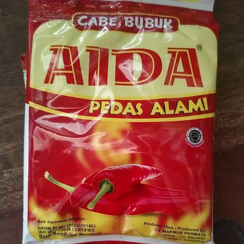 Jual AIDA Cabe Bubuk kemasan 25gr | Shopee Indonesia