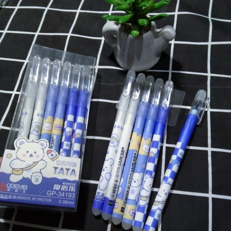 Jual insfera | pulpen | tinta bisa dihapus | tema : tata bear | Shopee ...