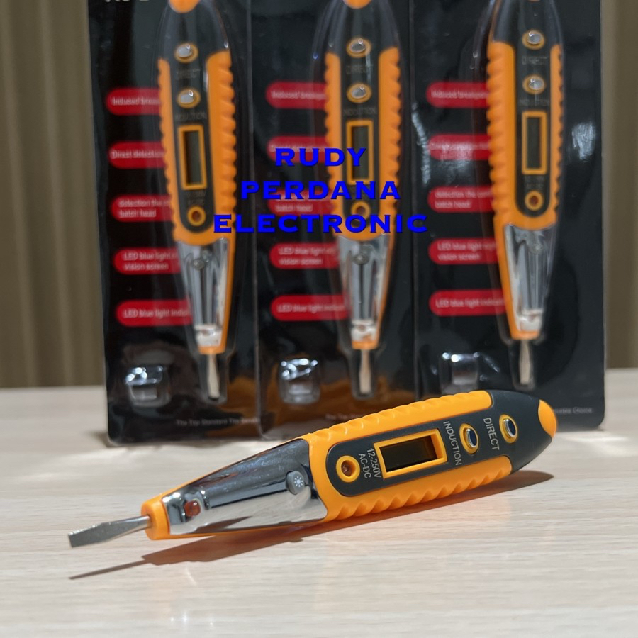 Jual OBENG TESPEN TESTPEN TEST PEN LISTRIK AC DC MIN DIGITAL LCD ...