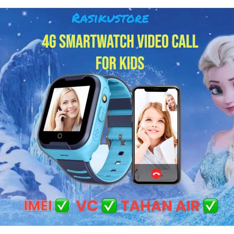 Jual smartwatch Jam Imo aimoo anak VIDEO CALL 4G anti air IMEI RESMI FROZEN | Shopee Indonesia