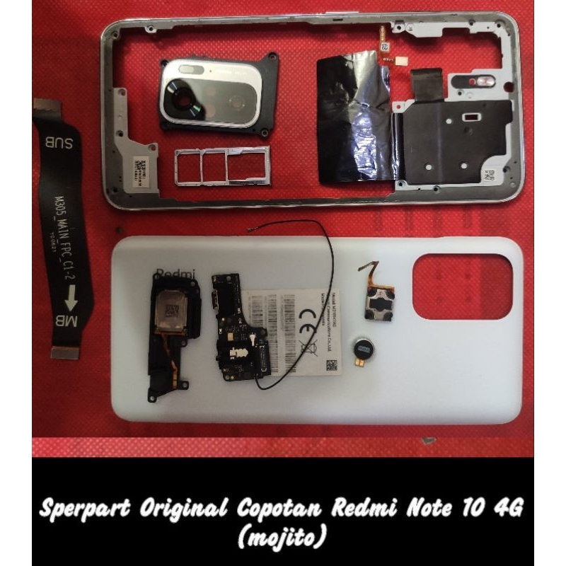 Jual Spearpart Original Copotan Redmi note 10 4G (mojito) | Shopee ...