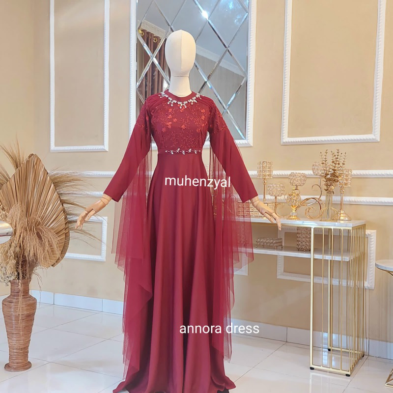 Jual annora Gaun pesta-gaun kondangan-gaun formal-gaun Lamaran-gaun wisuda-gaun terbaru | Shopee ...