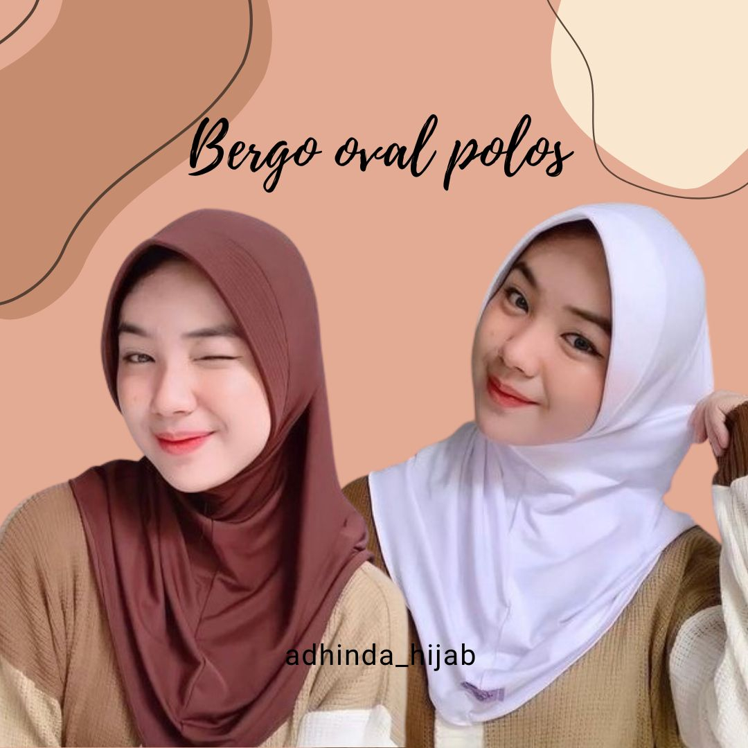 Jual BERGO,KERUDUNG OVAL POLOS( L)/BERGO JERSAY/KERUDUNG INSTAN /BERGO HAMIDAH /HIJAB SPORT ...