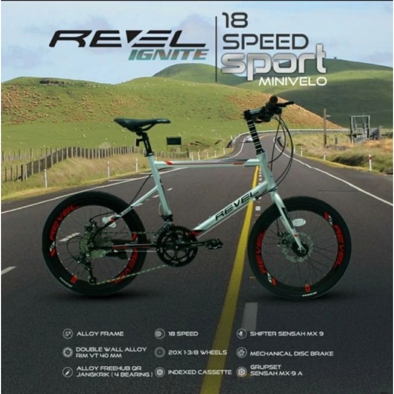 Jual Sepeda Minivelo Revel Ignite Sport/ Race 18 speed | Shopee Indonesia