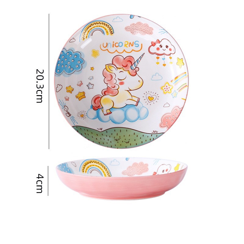 Jual Piring Unicorn Piring Anak Piring Lucu Keramik | Shopee Indonesia