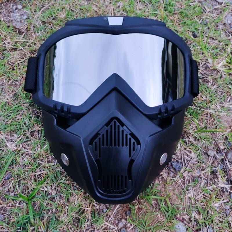 Jual GOGLE MASK TOPENG HELM BOGO RETRO | Shopee Indonesia