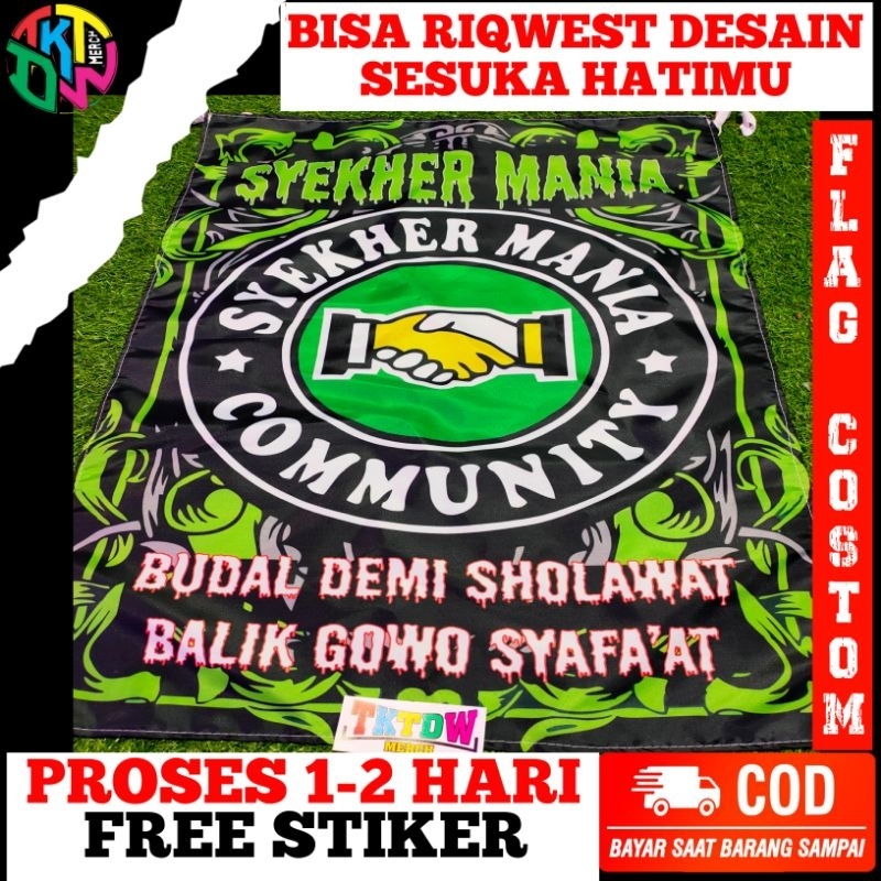 Jual BENDERA SYEKHER MANIA READY STOK | Shopee Indonesia
