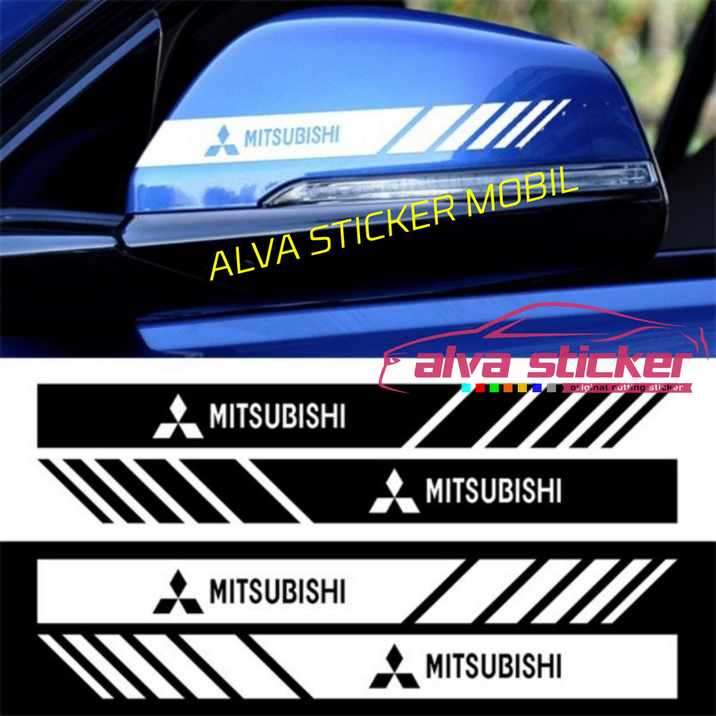 Jual stiker sticker spion mobil mitsubishi pajero mirage lancer xpander ...