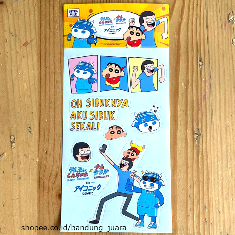 Jual Stiker Crayon Shinchan X Tahilalats X Icownic - Sticker Official ...