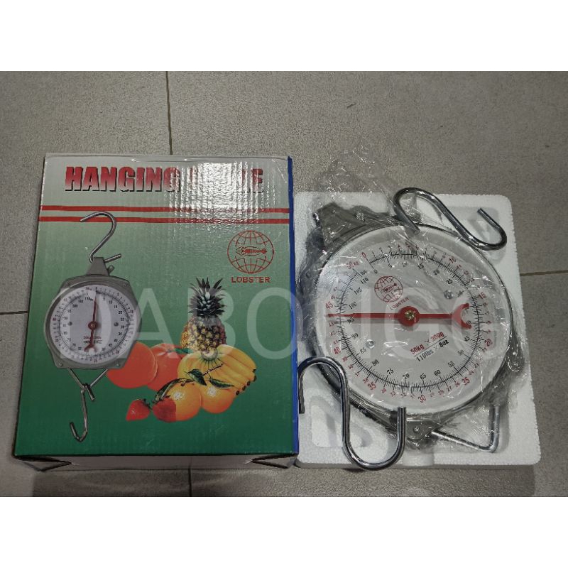 Jual Timbang Gantung Besi 50kg/ Hanging Scale Lobster/Timbangan Gantung ...
