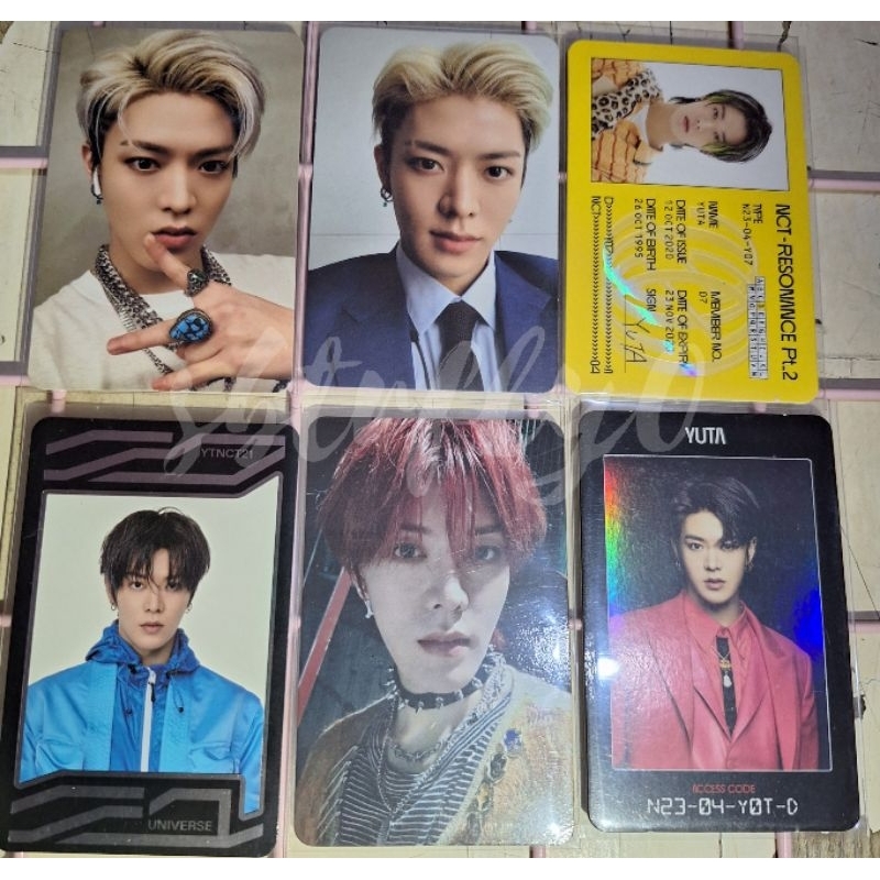 Jual PC Photocard yuta album yujum bumn kihno ac yb uc id card dicon ...