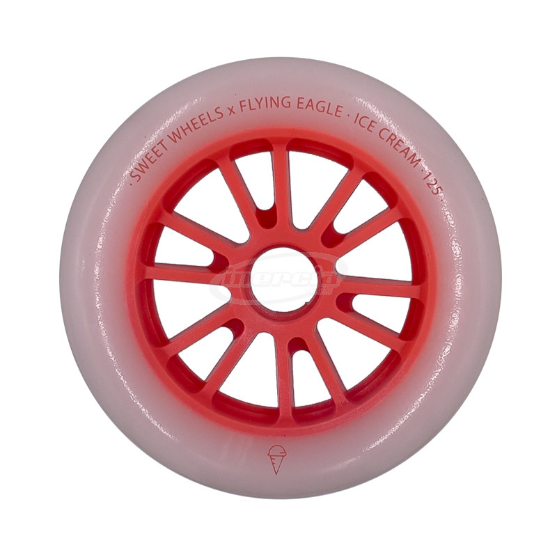 Jual Roda Sepatu Roda Inline Skate Flying Eagle Ice Cream Red 125MM ...