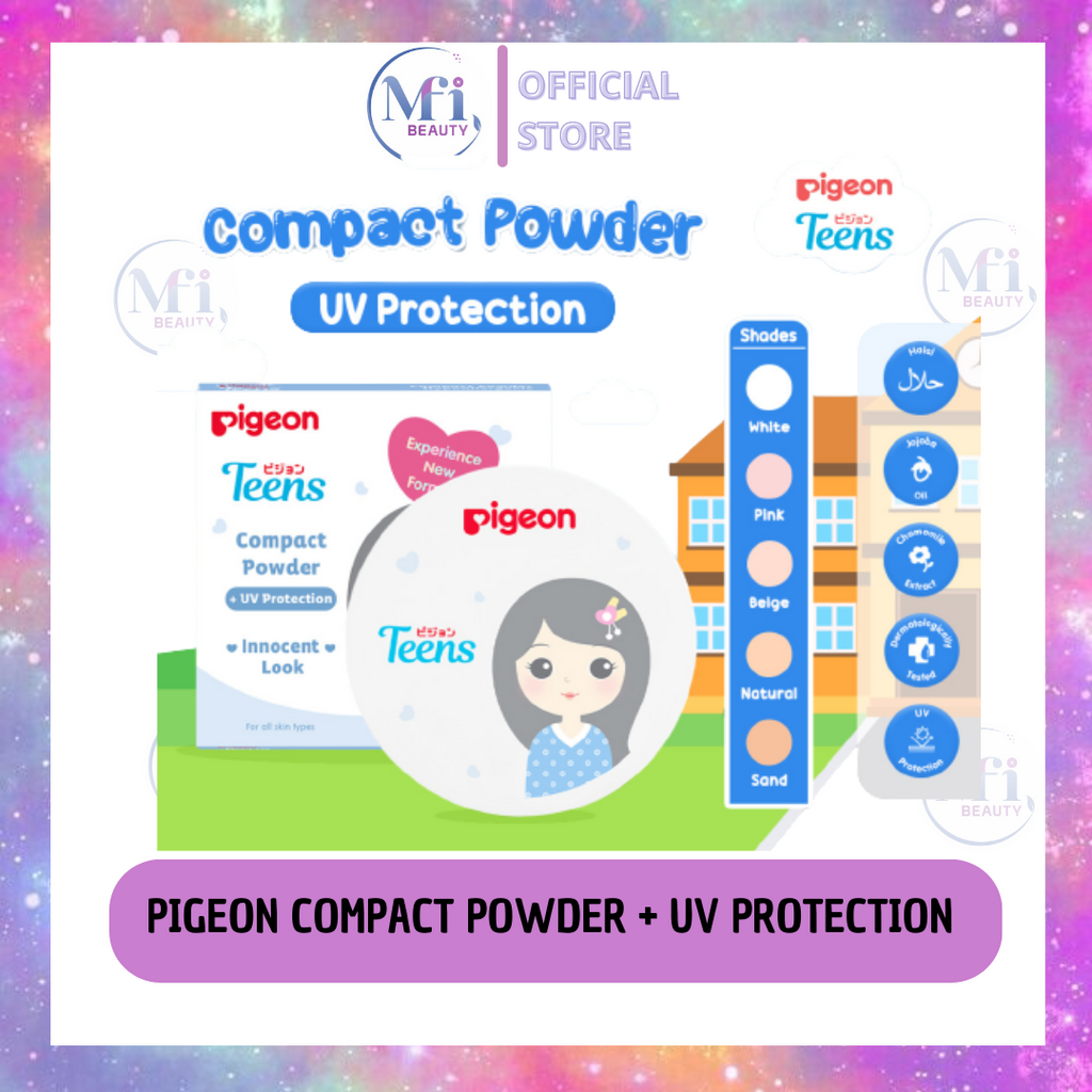Jual MFI - PIGEON COMPACT POWDER + UV PROTECTION NON REFIL/REFILL ...