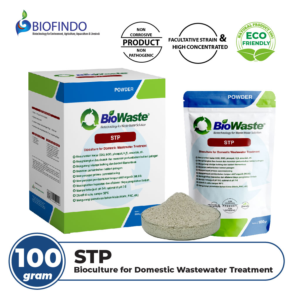 Jual Bakteri Aerob Pengurai Limbah Domestik Biowaste STP 100 gram ...