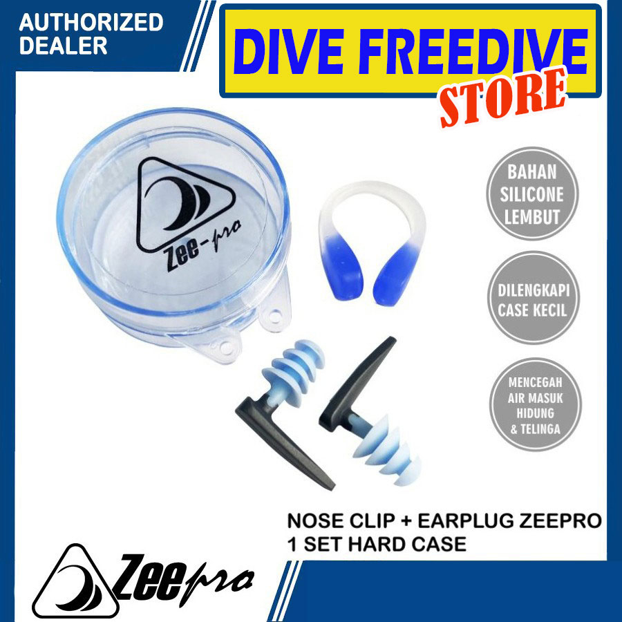 Jual Nose Clip Ear Plugs Zeepro Earplug Accessories Diving Swim ...