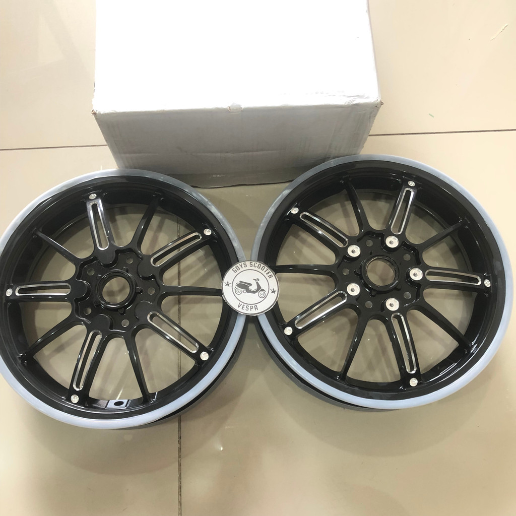 Jual Velg Drag Ring 12 Black Vespa GTS GT Series GTV 1150 300 | Shopee ...