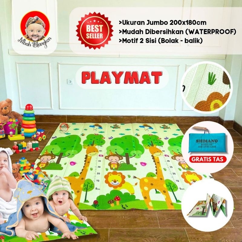 Jual FREE BAG !!! PLAYMAT BABY UKURAN JUMBO 200X180CM WATERPROOF|TIKAR ...