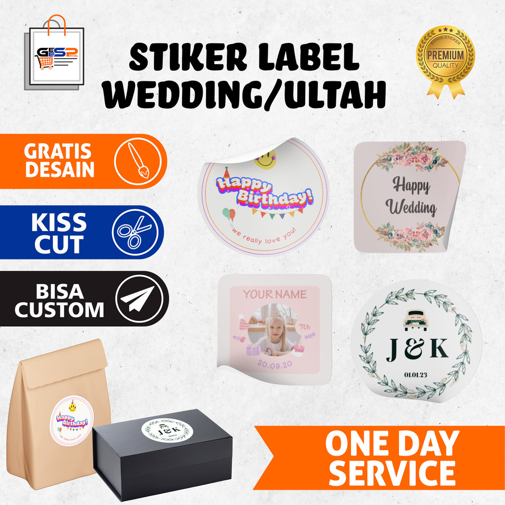 Jual STIKER | STICKER | CETAK STIKER | STIKER LABEL WEDDING | STIKER ...